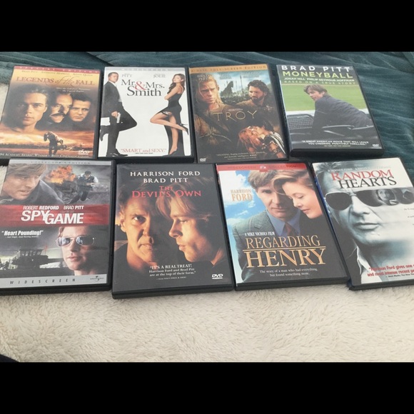 Media | 7 Movie Dvds Pitt Ford Redford | Poshmark
